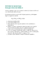 Actividad de aprendizaje - Energía Libre de Gibbs 2